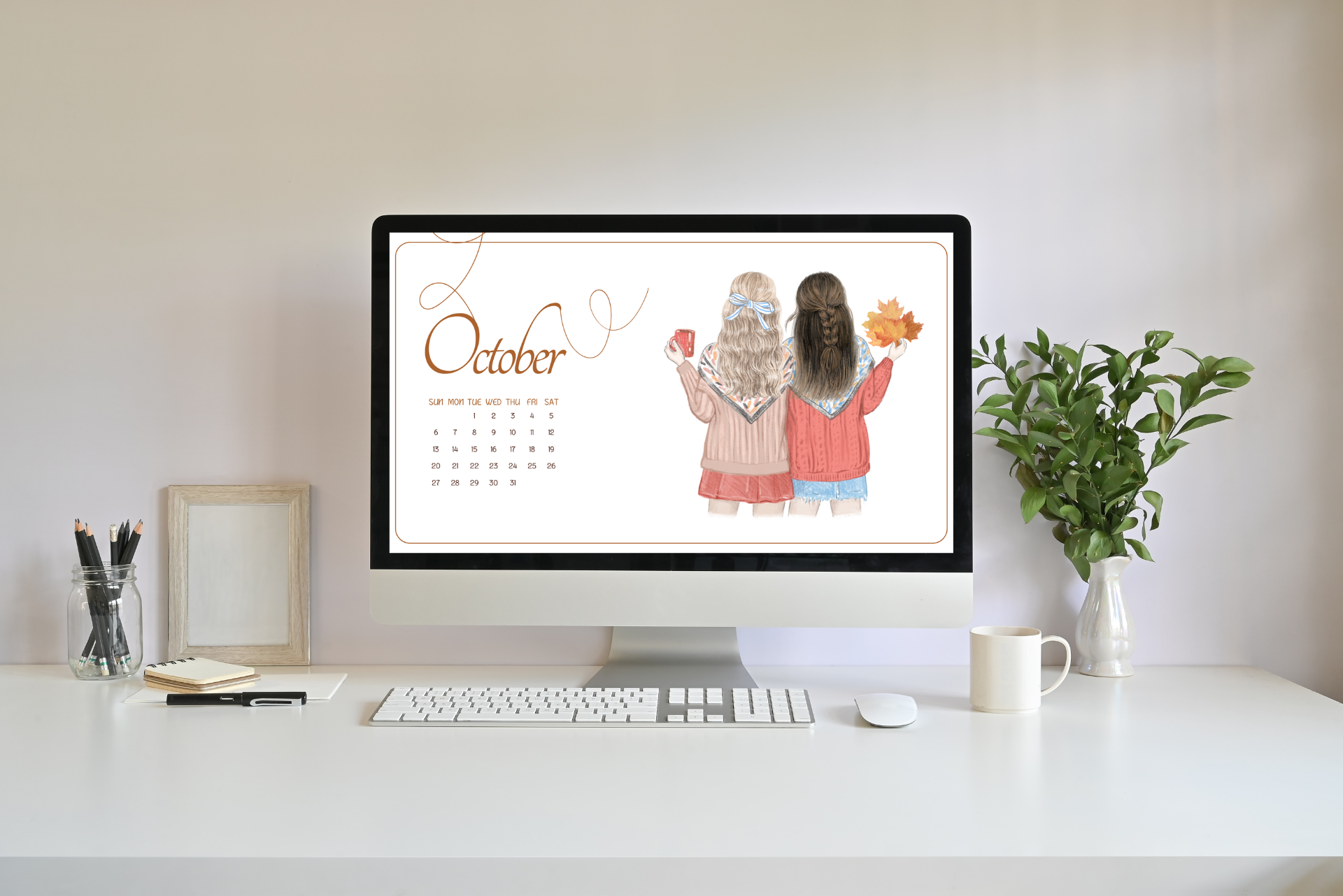 Free Desktop Backgrounds October 2024 - A Dash of Kam